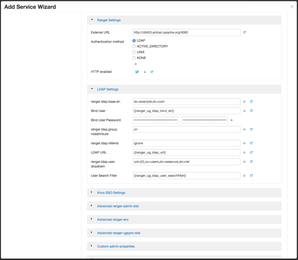 Configuring Ranger Authentication with UNIX, LDAP, or AD - Hortonworks Data Platform