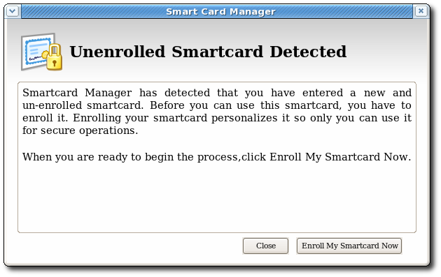5.3. Enrolling a Smart Card Automatically